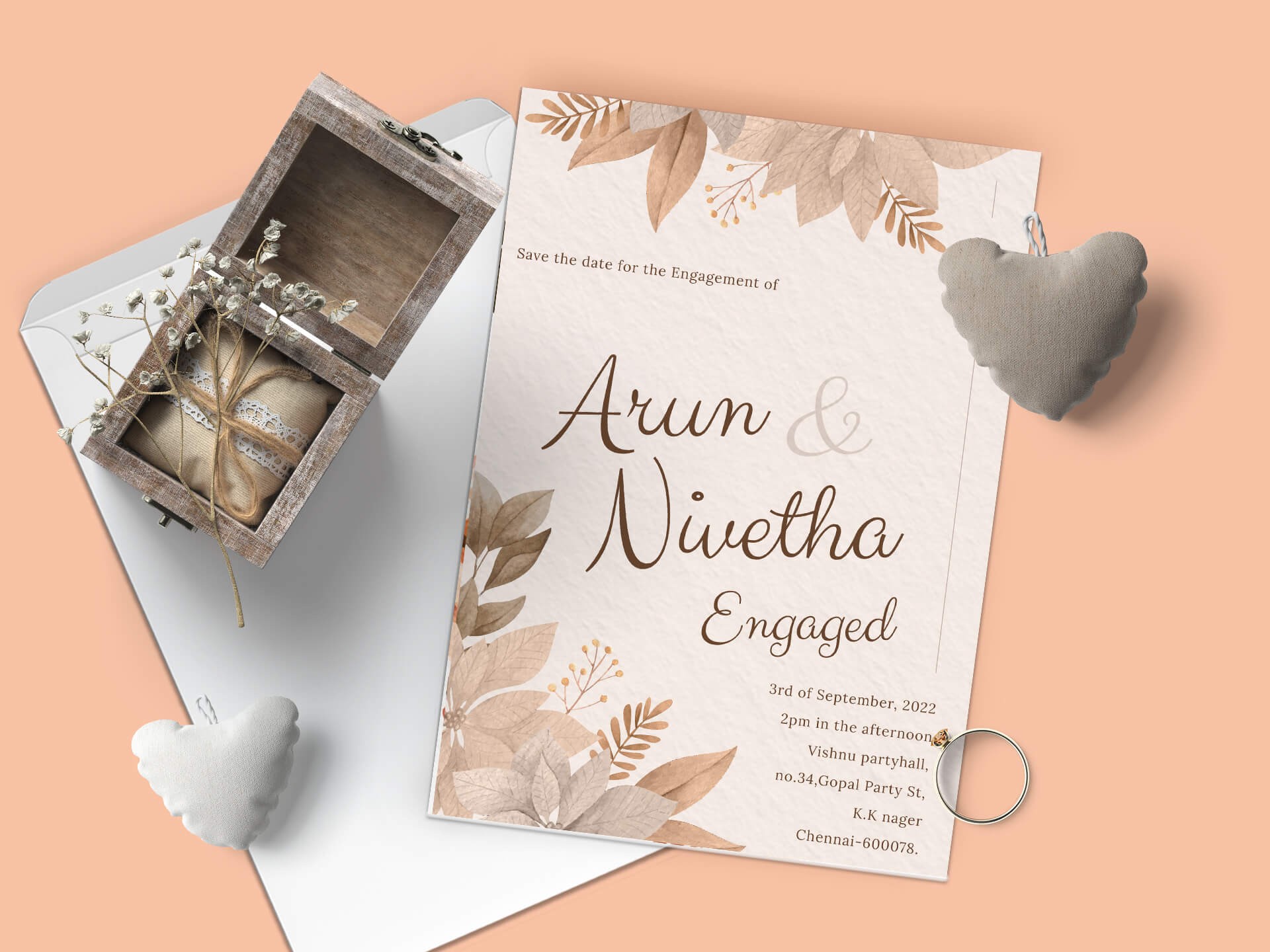 Engagement Invitations Printing | Custom Cards - Printo