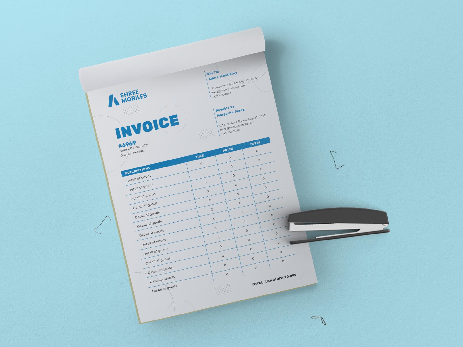 A4 Bill Books Printing | Custom Office Stationaries - Printo