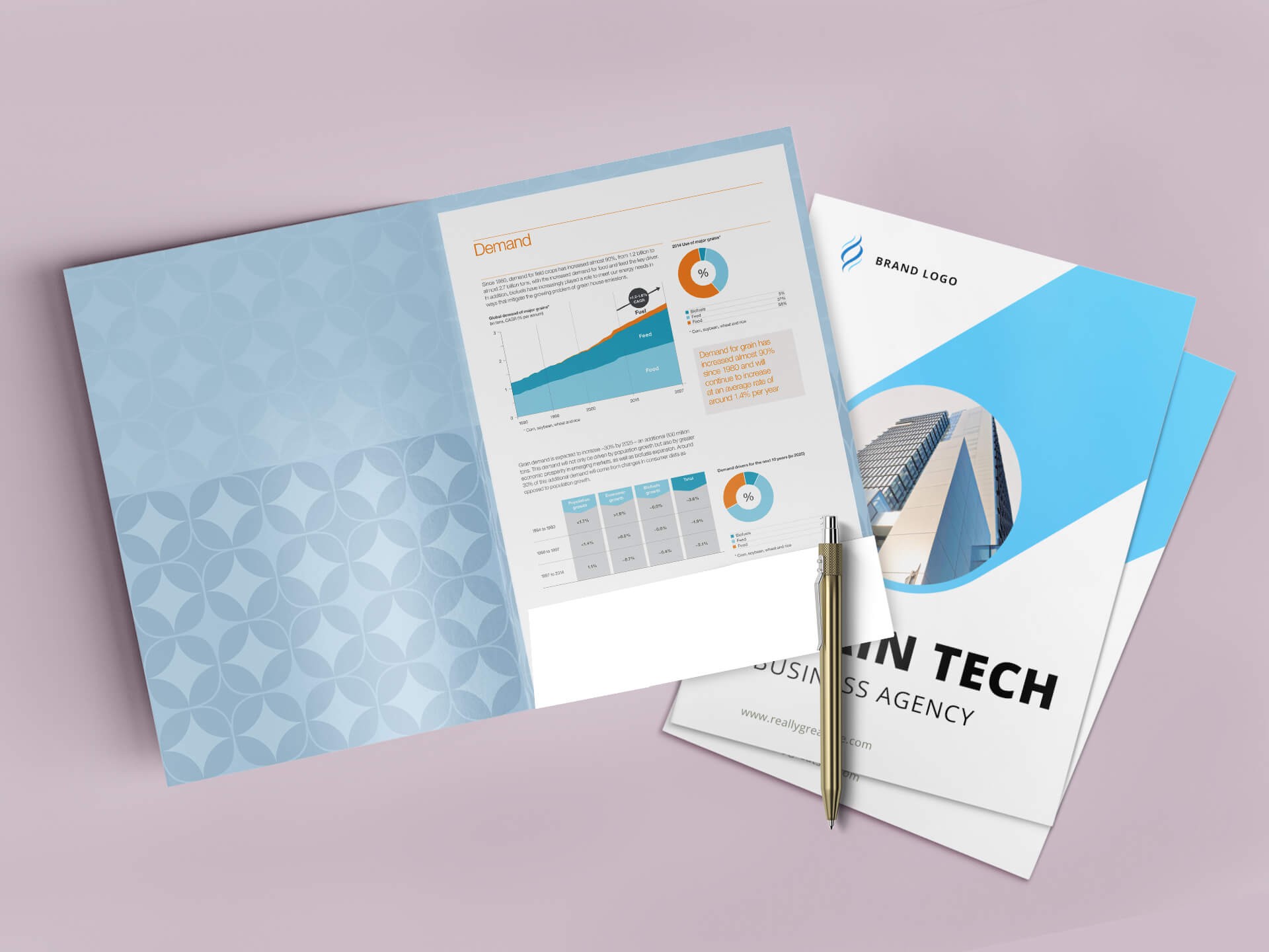 Presentation Folders Printing | Custom Office Accessories - Printo