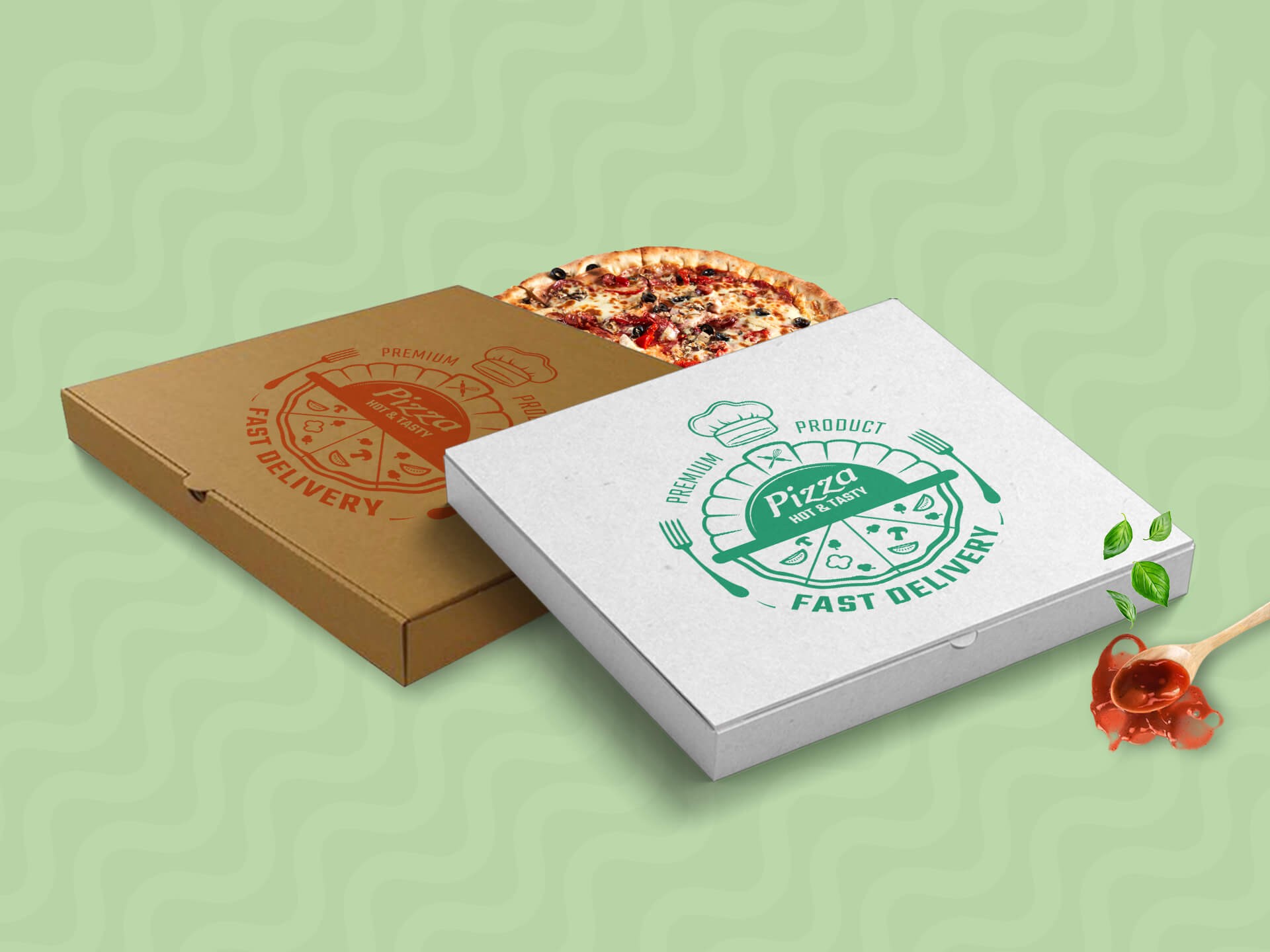 Large Pizza Box | Design Custom Pizza Boxes Online | Printo