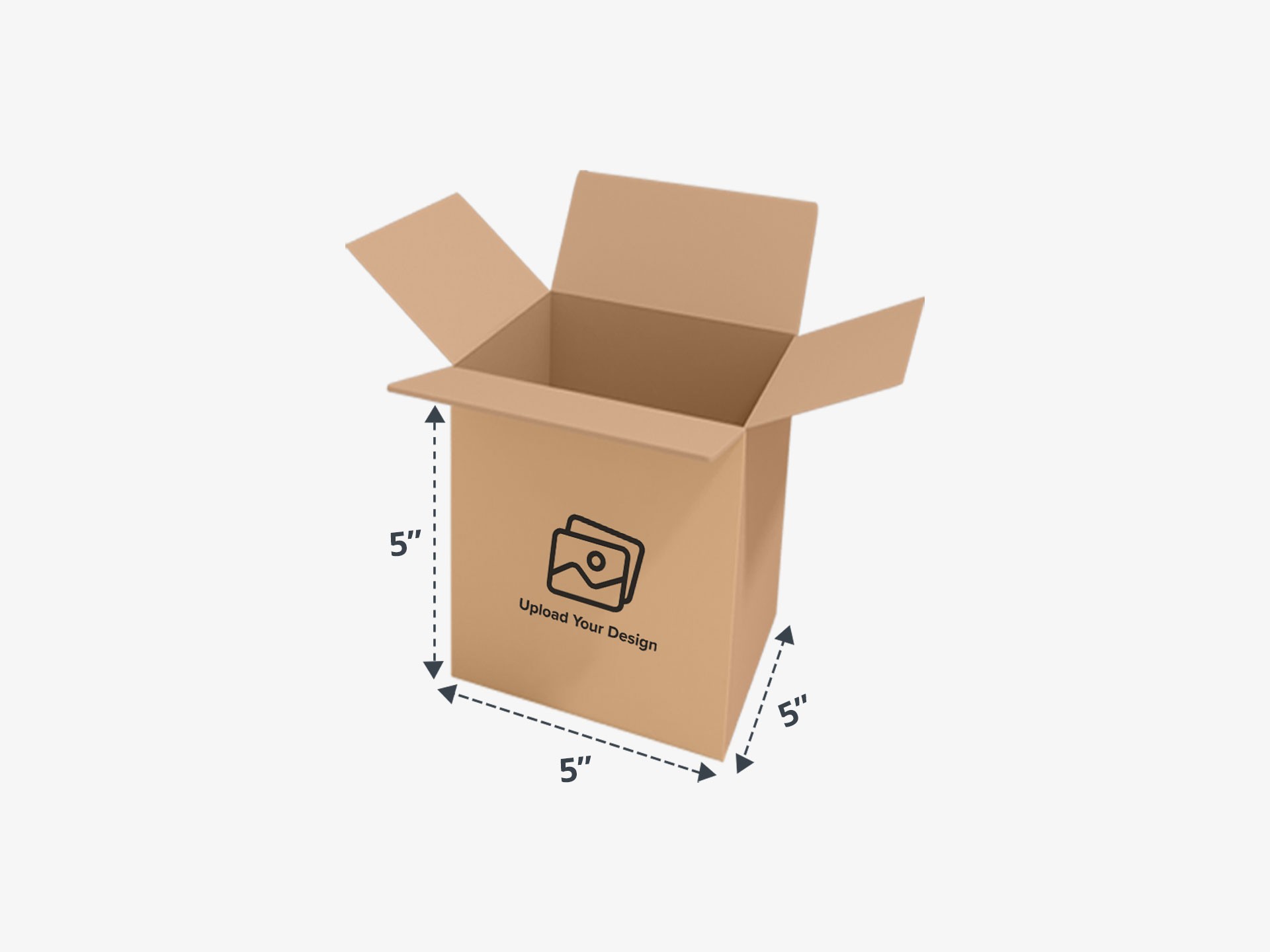 Printed Corrugated Boxes for Packaging - 5 x 5 x 5 Inch Shipping Boxes ...