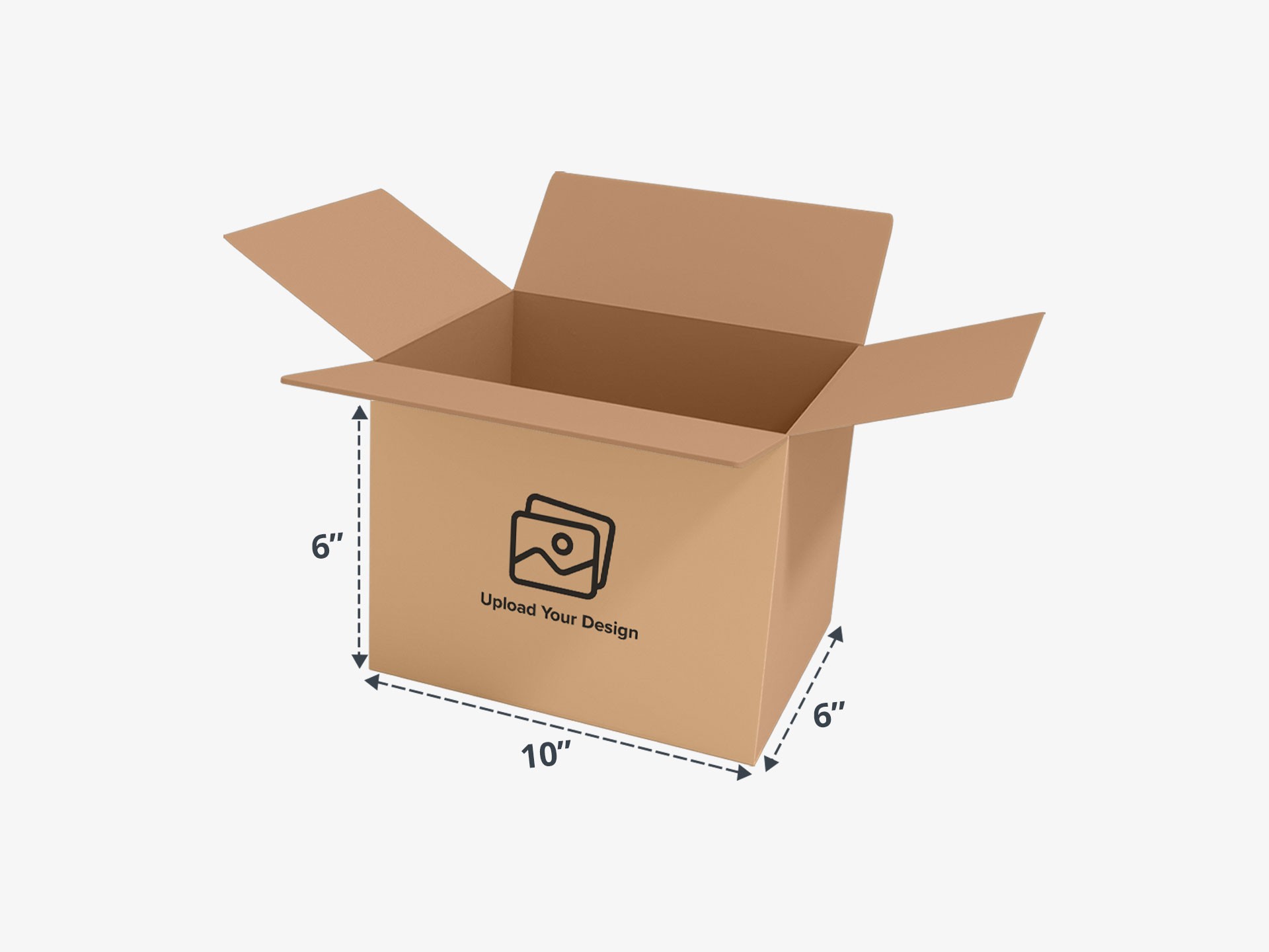 Design & Print Corrugated Boxes Online - 10 x 6 x 6 Inch Shipping Boxes ...