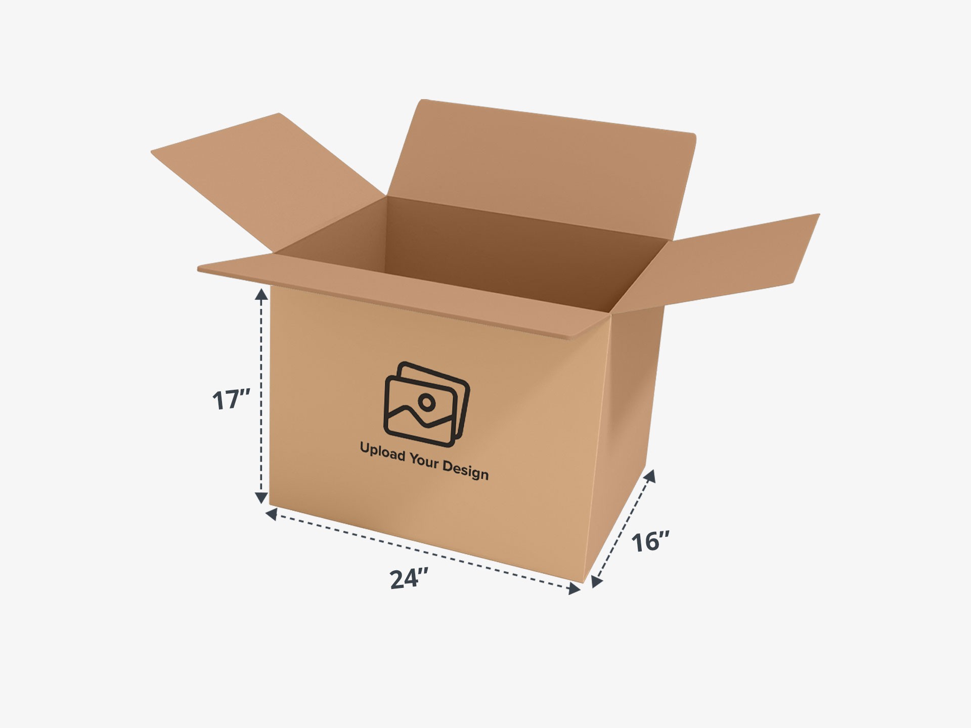 Printed Corrugated Boxes for Packaging - 24 x 16 x 17 Inch Shipping ...