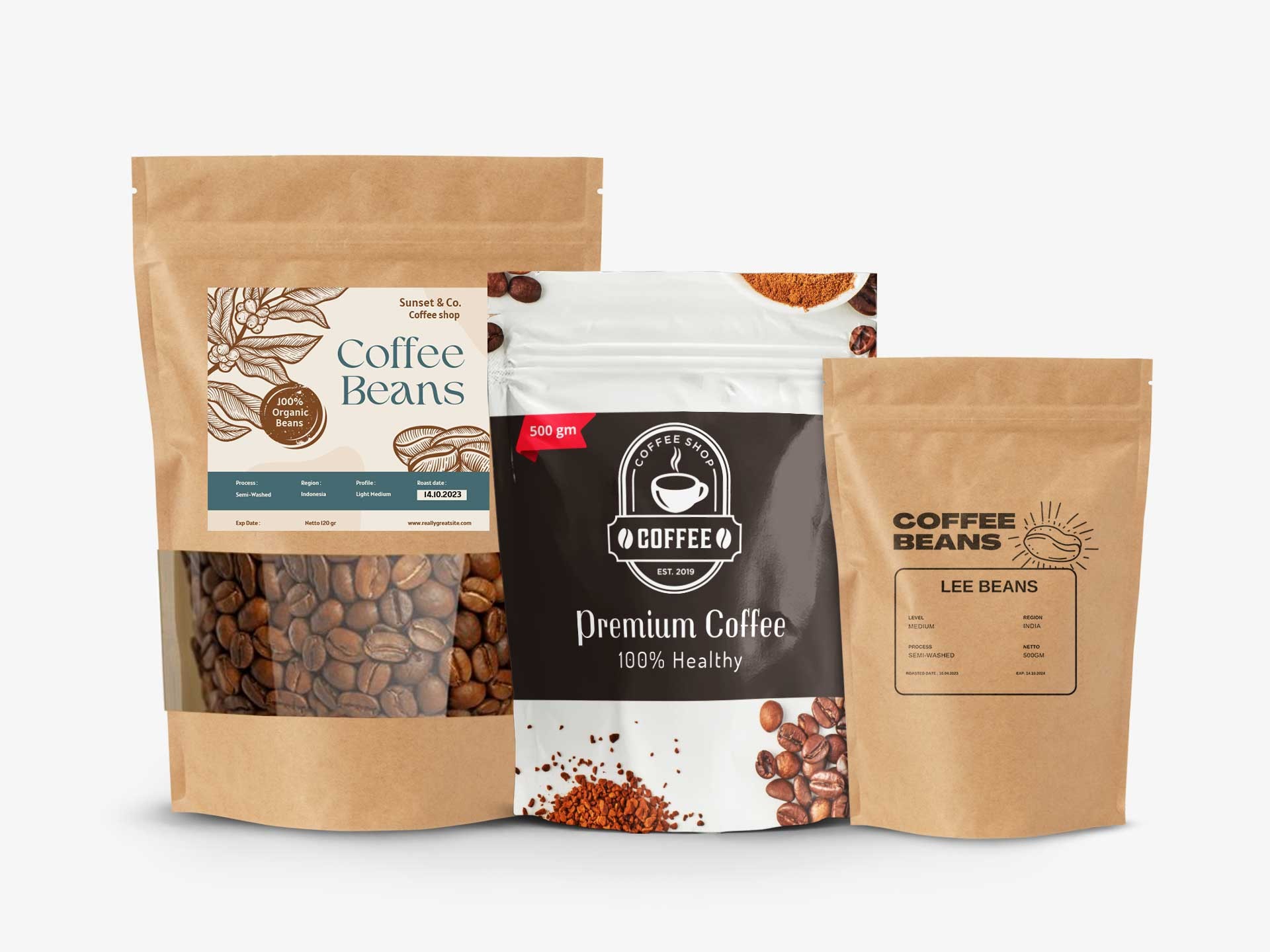 Custom Stand up pouches | Design Custom Stand up Pouches Online | Printo